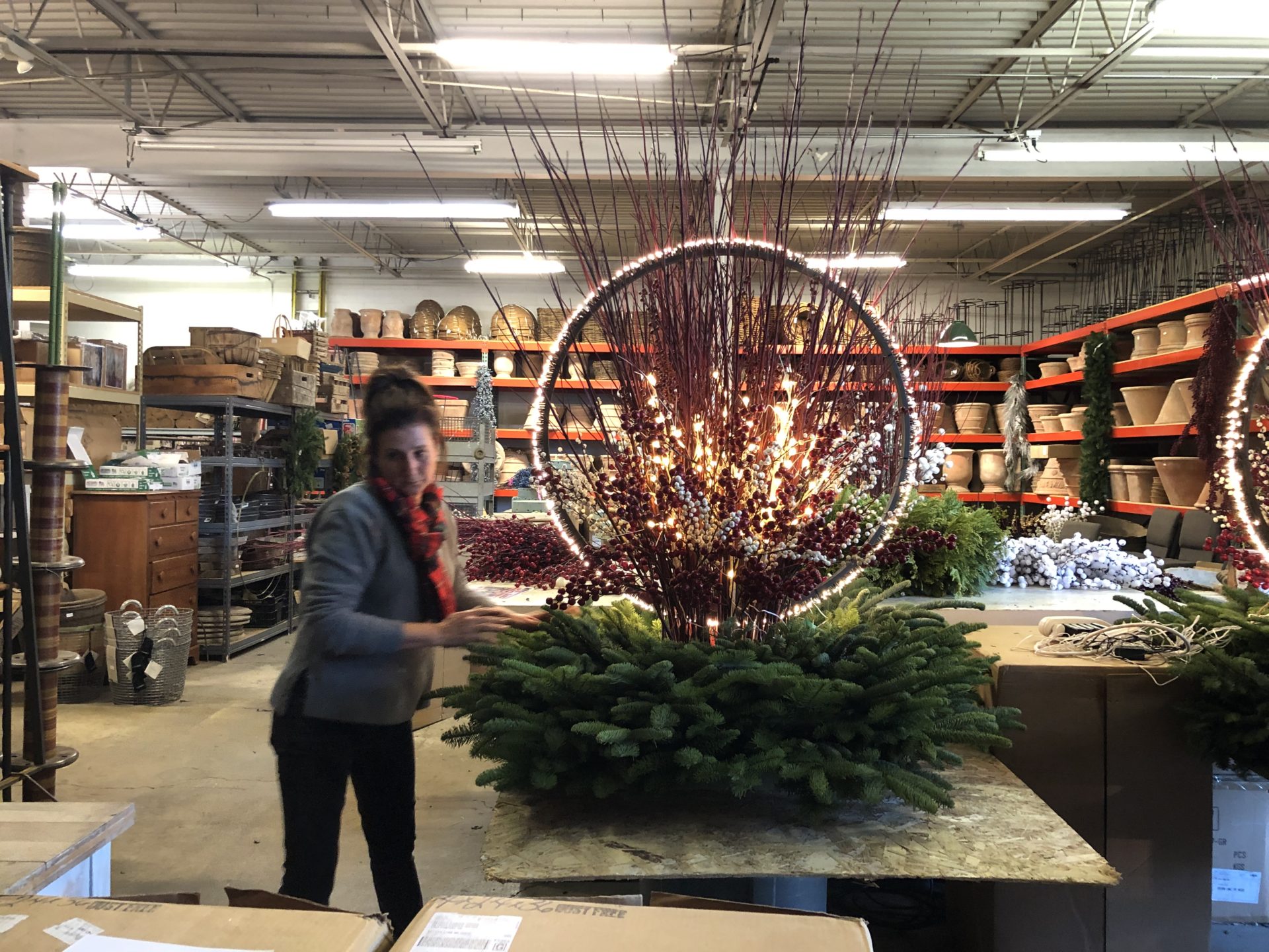 Lighted Rings For Winter Pots | Deborah Silver & Co.